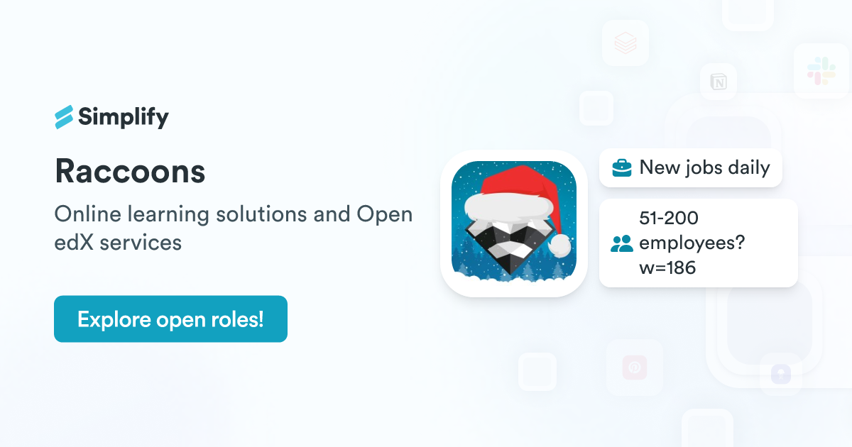 Jobs And Employment At Raccoons Simplify Jobs Jobs And Employment At Raccoons Simplify Jobs